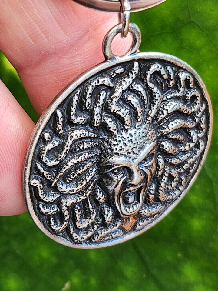 Medusa Keyring Goddess Curse Queen of Protection Greek Gorgon Keyring ...
