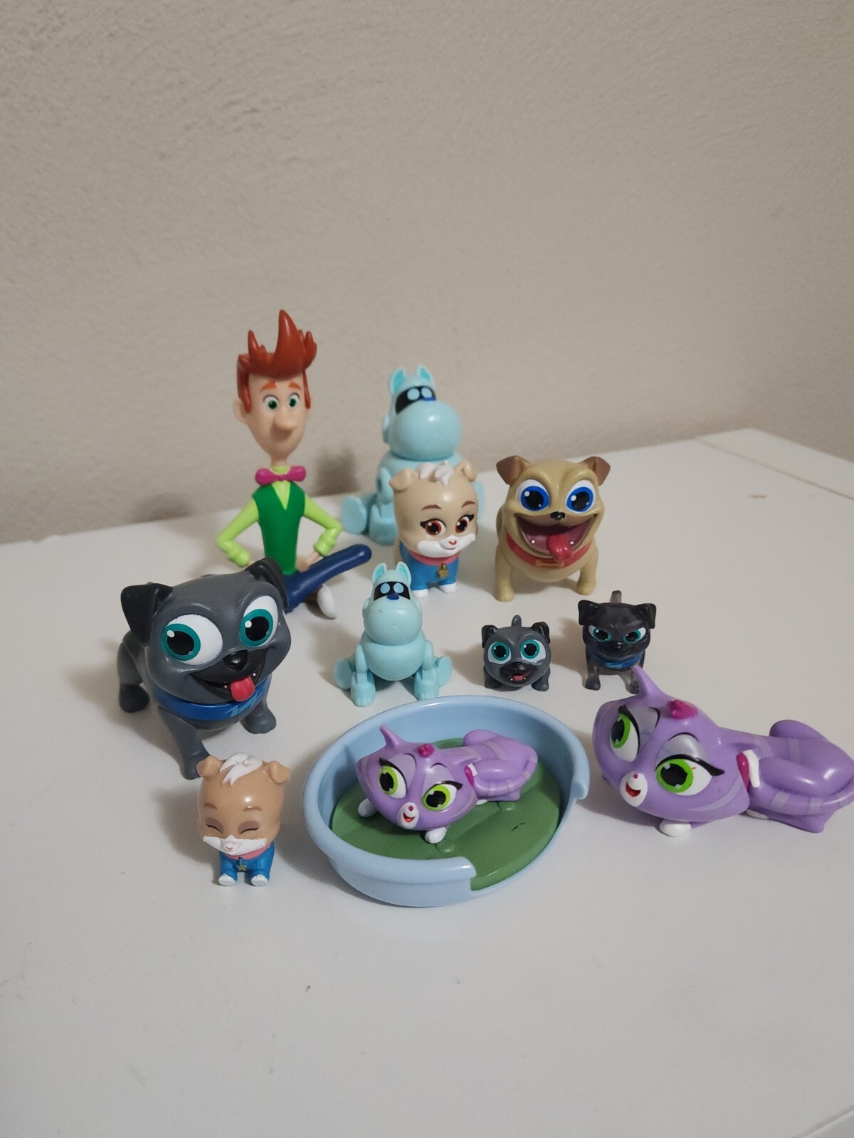 Disney Jr PUPPY DOG PALS Figure Cake Topper Bob Hissy Bingo Rolly Arf ...