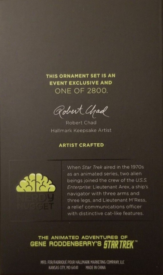 Hallmark LIEUTENANT AREX AND M'RESS 2018 NYCC EXCLUSIVE Ornament Star ...