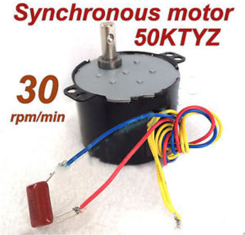 Synchronous Motor 50KTYZ AC 110V 120V 50/60Hz 30rpm/m CW/CCW 6W Torque ...