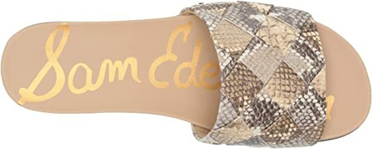Sam Edelman Adaley Truffle Snake Multi Platform Wedge Open Toe Mule ...