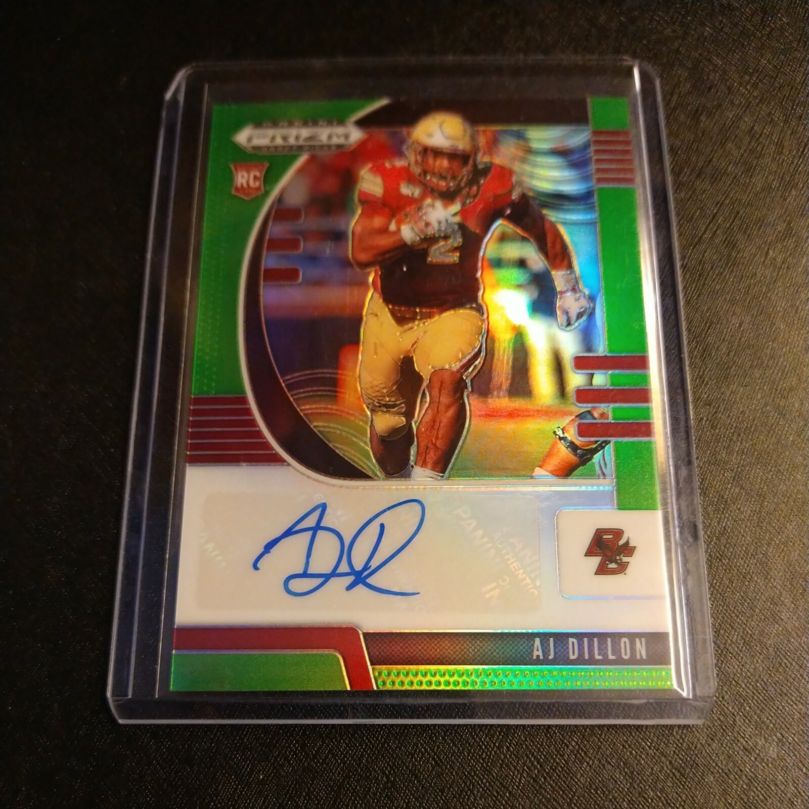 #13/25 AJ Dillon Rookie Auto 2020 Panini Prizm DP Autograph Card A.J ...