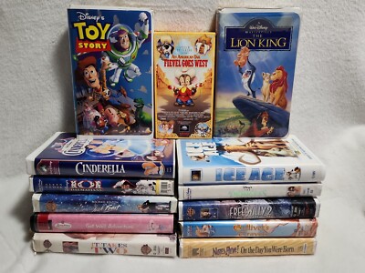 Lot of 13 Kids, Family, Children VHS Movie Bundle - Disney - WB - Fox ...