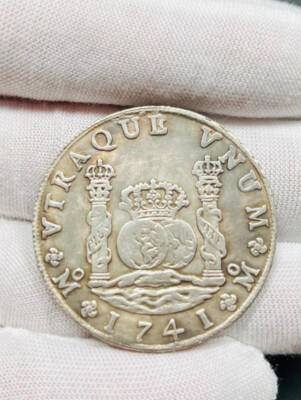 *C*O*P*Y* Mexico Spanish 1741 8 R Reales Coin Column Pillar #CC05 | eBay