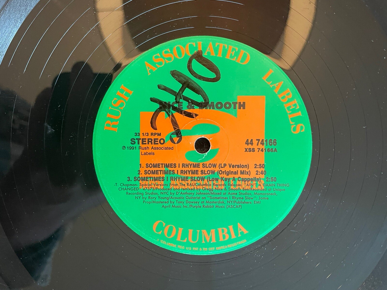 Nice & Smooth: Sometimes I Rhyme Slow vinyl 12” VG 1992 Rush Associated ...