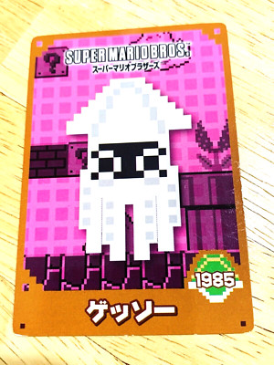 Blooper Super Mario Card Nintendo Top From Japan MA-12 | eBay