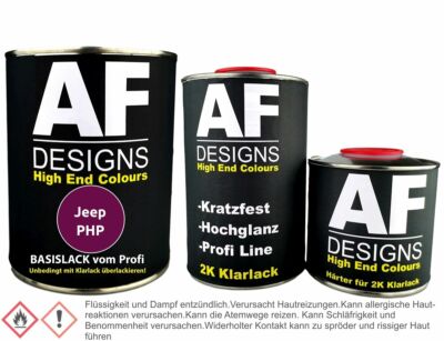 Jeep PHP Furious Fuchsia Perl 1,25L Basislack Klarlack Härter Autolack ...