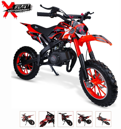 49cc Mini Dirt Bike Motorbike Motocross Champion Scrambler RED Petrol ...