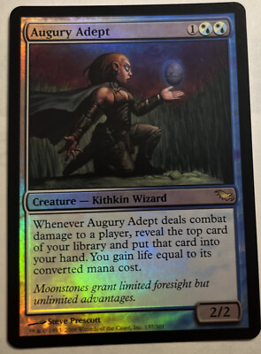 Augury Adept Foil – Shadowmoor MTG - Mint | eBay