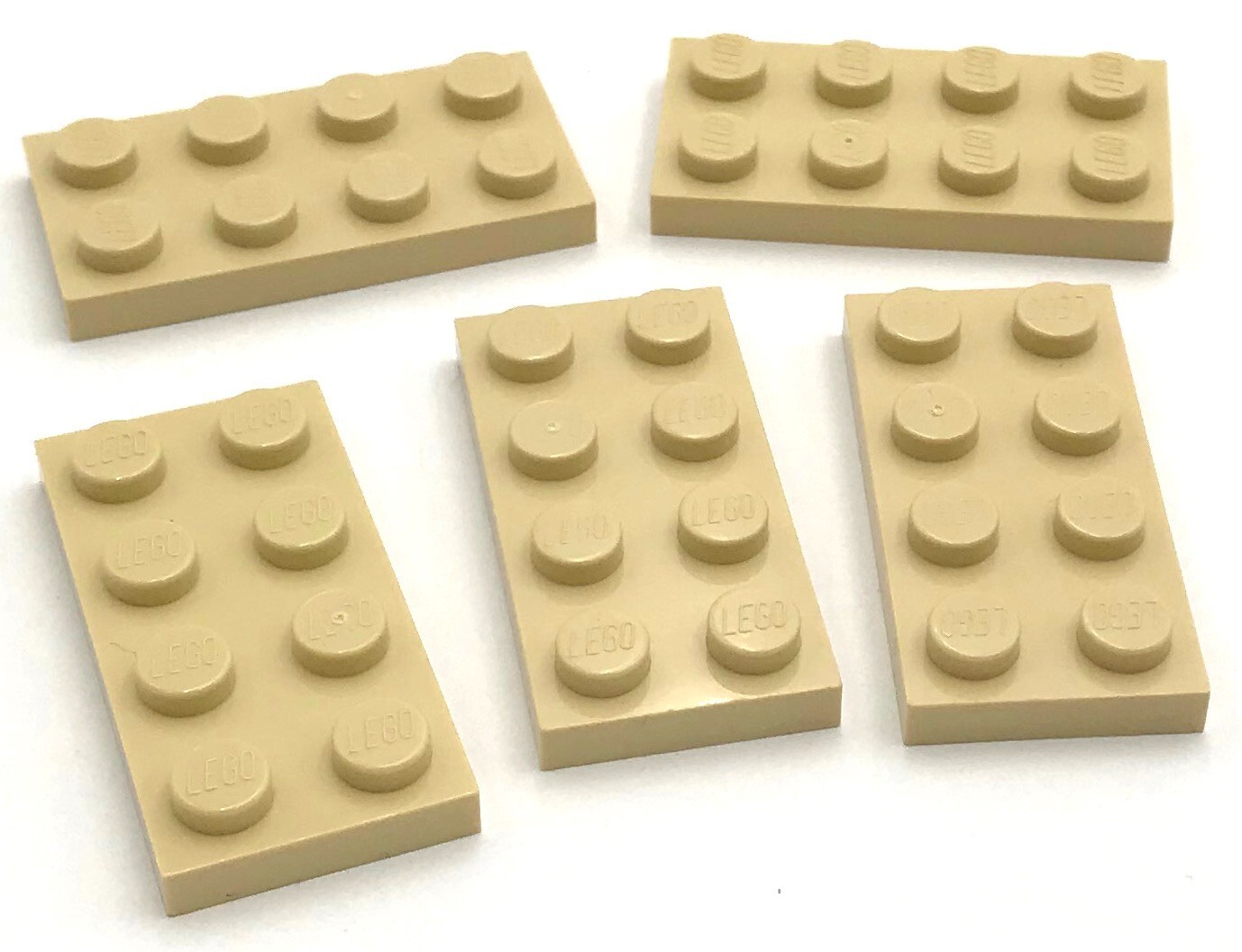 Lego 5 New Tan Plates 2 x 4 Stud Pieces | eBay