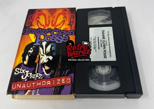 Insane Clown Posse Six Jokerz unauthorized VHS Tape ICP psychopathic ...