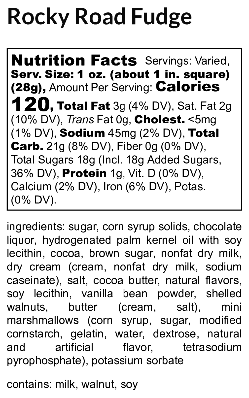 Uncle Butch's Rocky Road Fudge | eBay