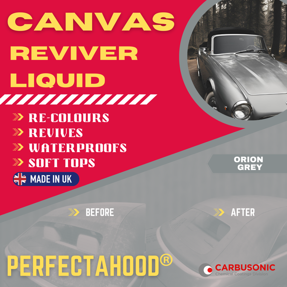 Convertible Roof Fabric Dye Kit Soft Top Canvas Colour Restorer Grey ...