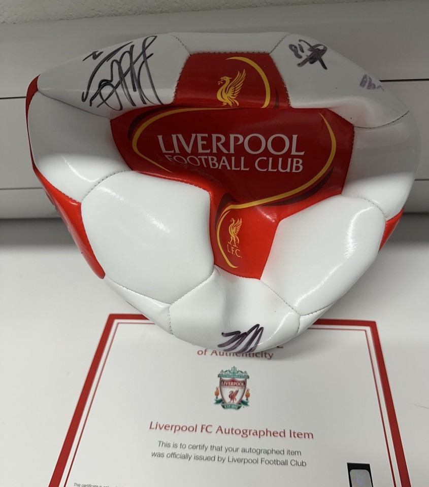 Liverpool Football Club signed Ball 2022-2023 with Lfc certifícate ...