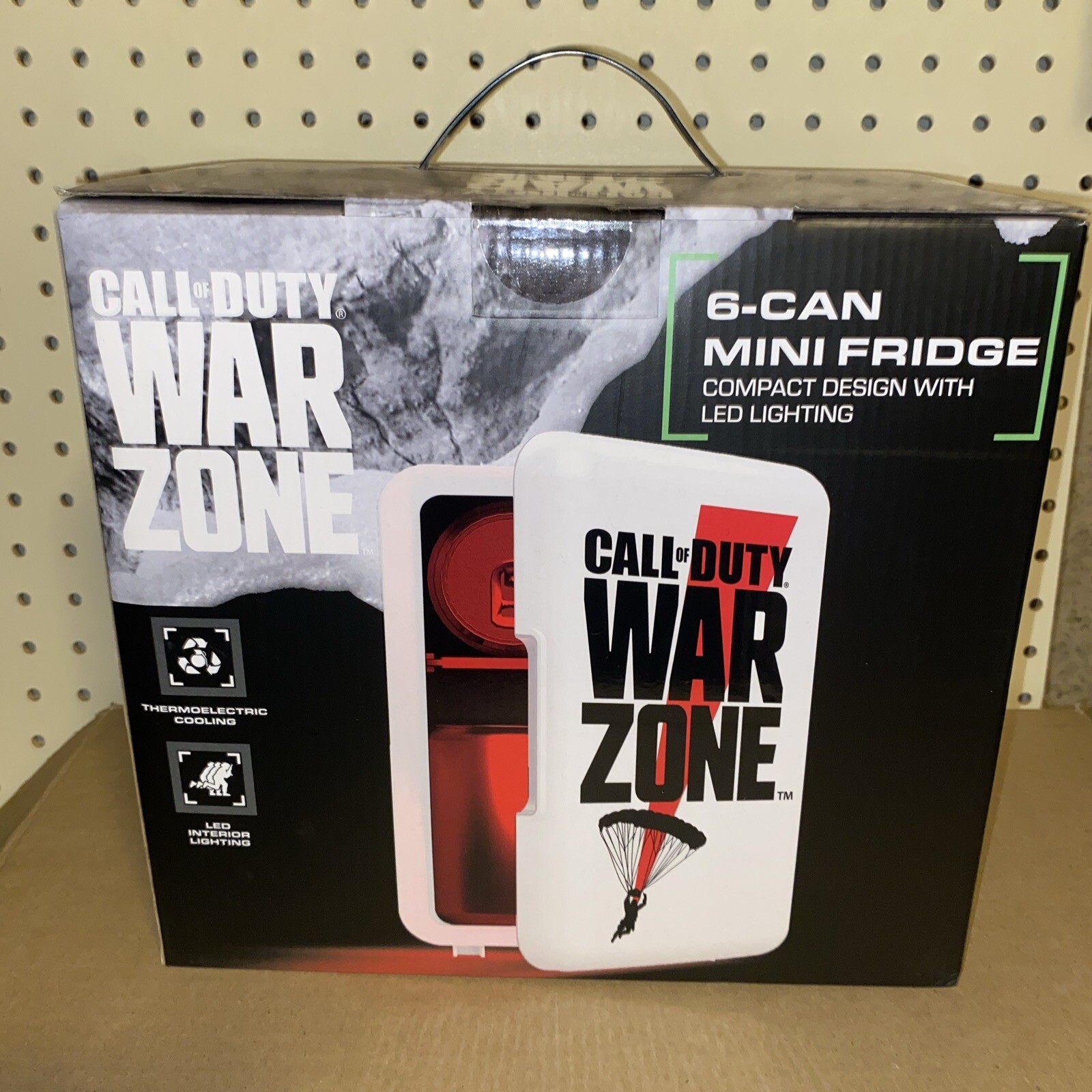 Call Of Duty War Zone Logo 6 Can Mini Fridge COD Game Room Decor LED ...