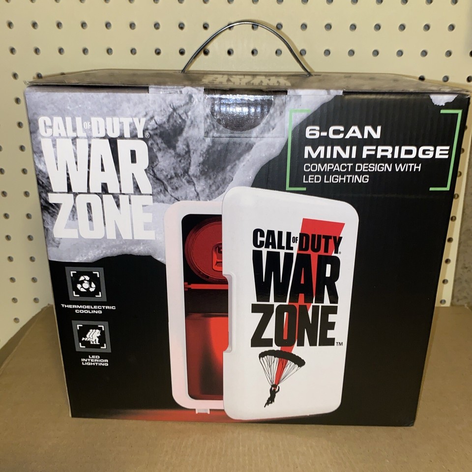Call Of Duty War Zone Logo 6 Can Mini Fridge COD Game Room Decor LED ...
