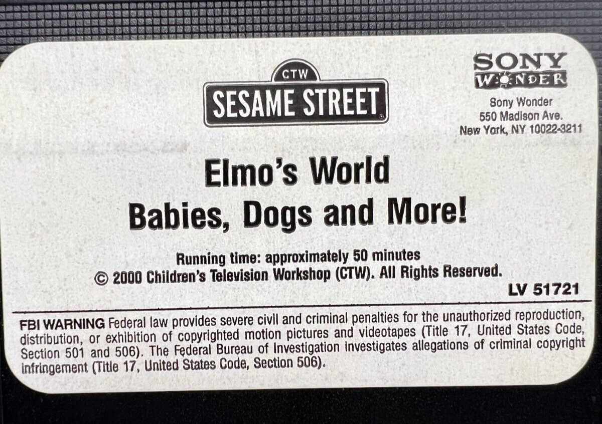 Sesame Street - The Muppets - Elmos World - | Grelly USA