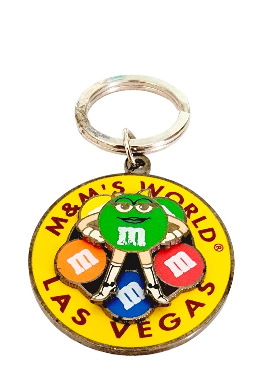 M&Ms World Las Vegas Green Candy Keychain Souvenir Logo Keyring FLAW M ...