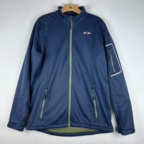 Crivit Navy Blue Full Zip Softshell Jacket Fleece Lined Men's Large | eBay