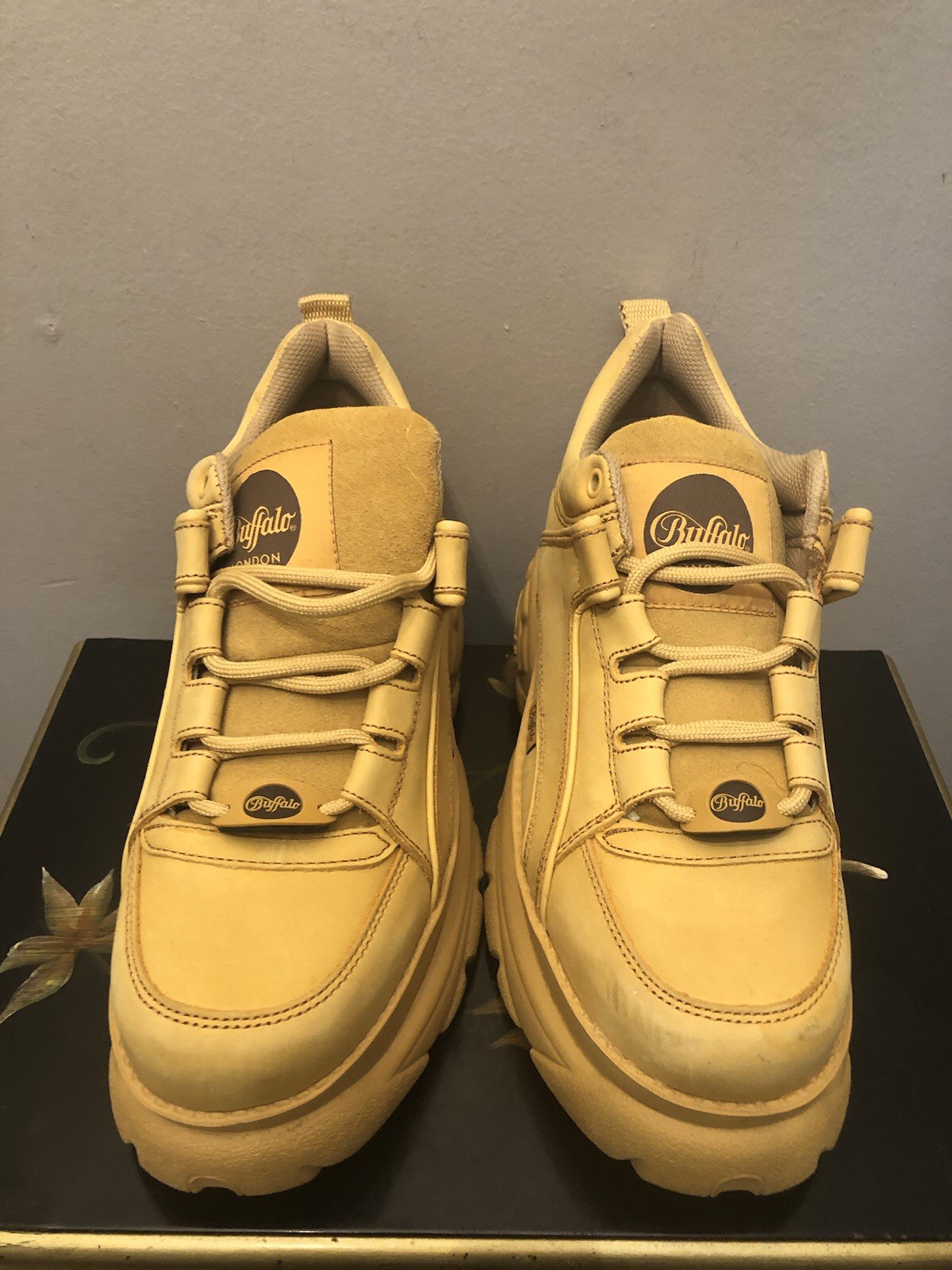 Buffalo London Women’s Chunky Sneakers Shoes Lace Up Grunge Street Punk ...