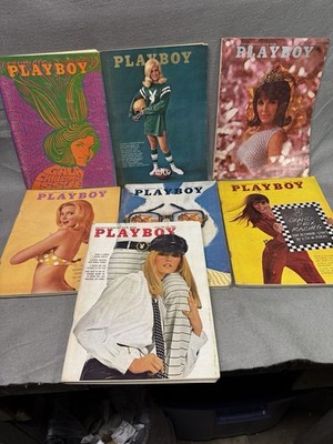 Vintage 1967 Playboy Magazines Lot Of 7 With Centerfolds | eBay