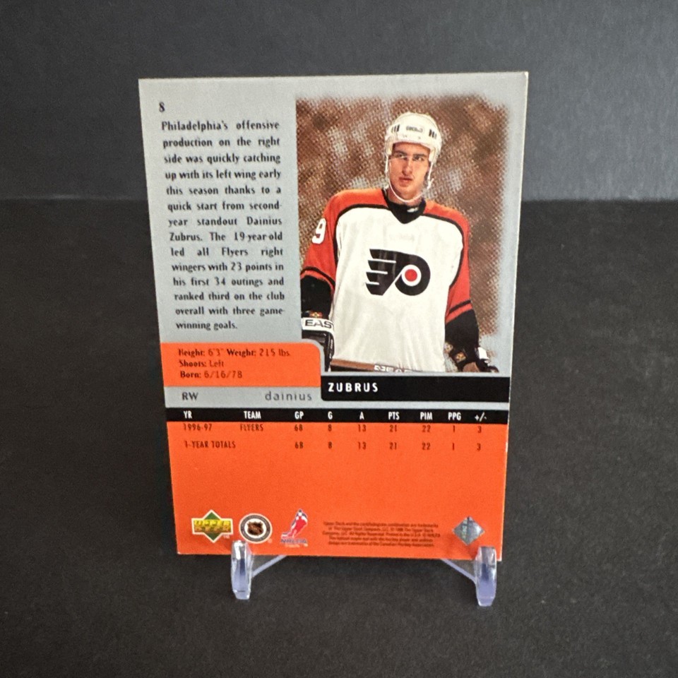 1998 Upper Deck Black Diamond DOUBLE #8 Dainus Zubrus EX/NM | eBay