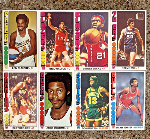 1976-77 NBA Topps Large Print Cards. Lot Of 8. | eBay
