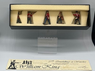 William King 27th Inniskillings at Waterloo Set of 5 Soldier Figurines ...