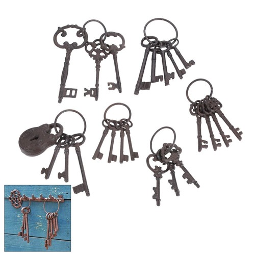 1set European Wine Cellar Key Castle Key Iron Ornament Collection Home ...