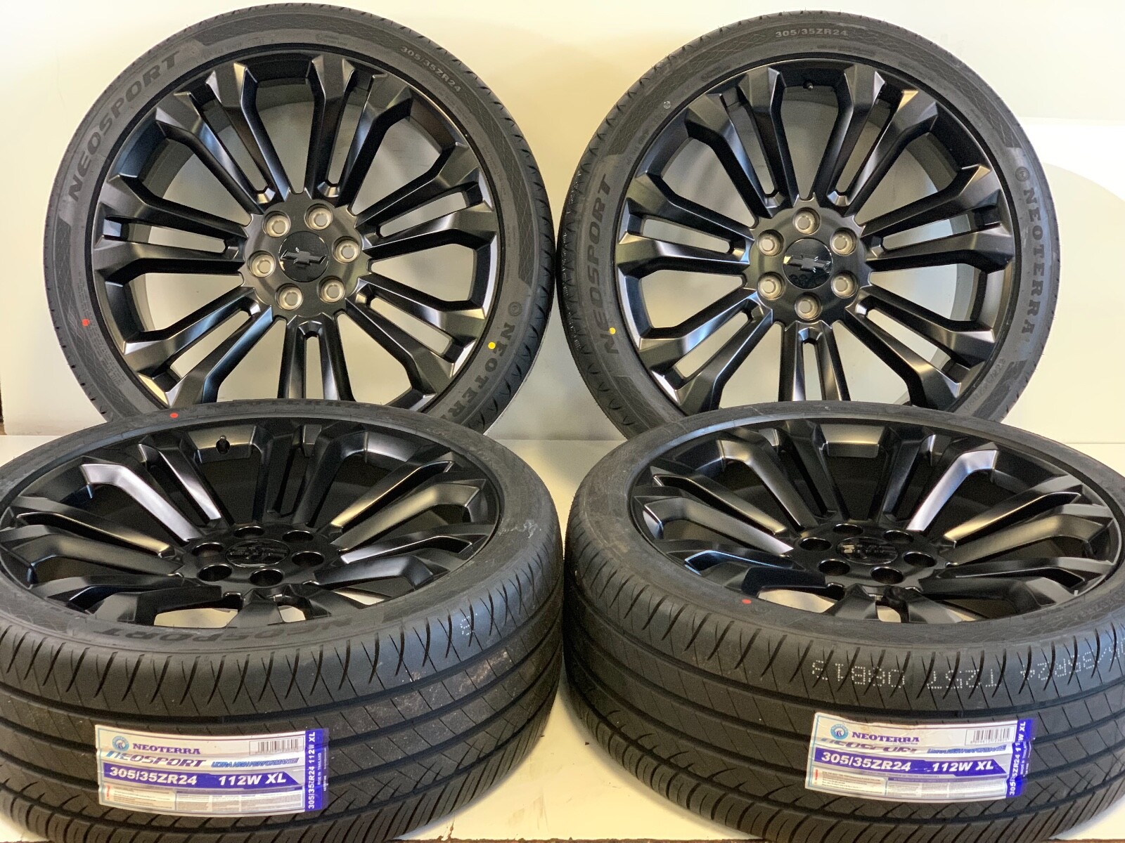 24" INCH CADILLAC ESCALADE RIMS Wheels Rims 4 set 6X139 PLATINUM TRIPLE ...