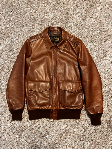 Schott Cowhide A-2 Leather Flight Jacket XS (TORN LINING - SEE PIC) | eBay
