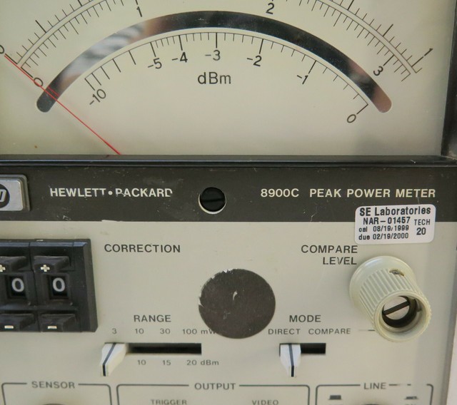 Hewlett Packard HP 8900C Analog Peak Power Meter for sale online | eBay