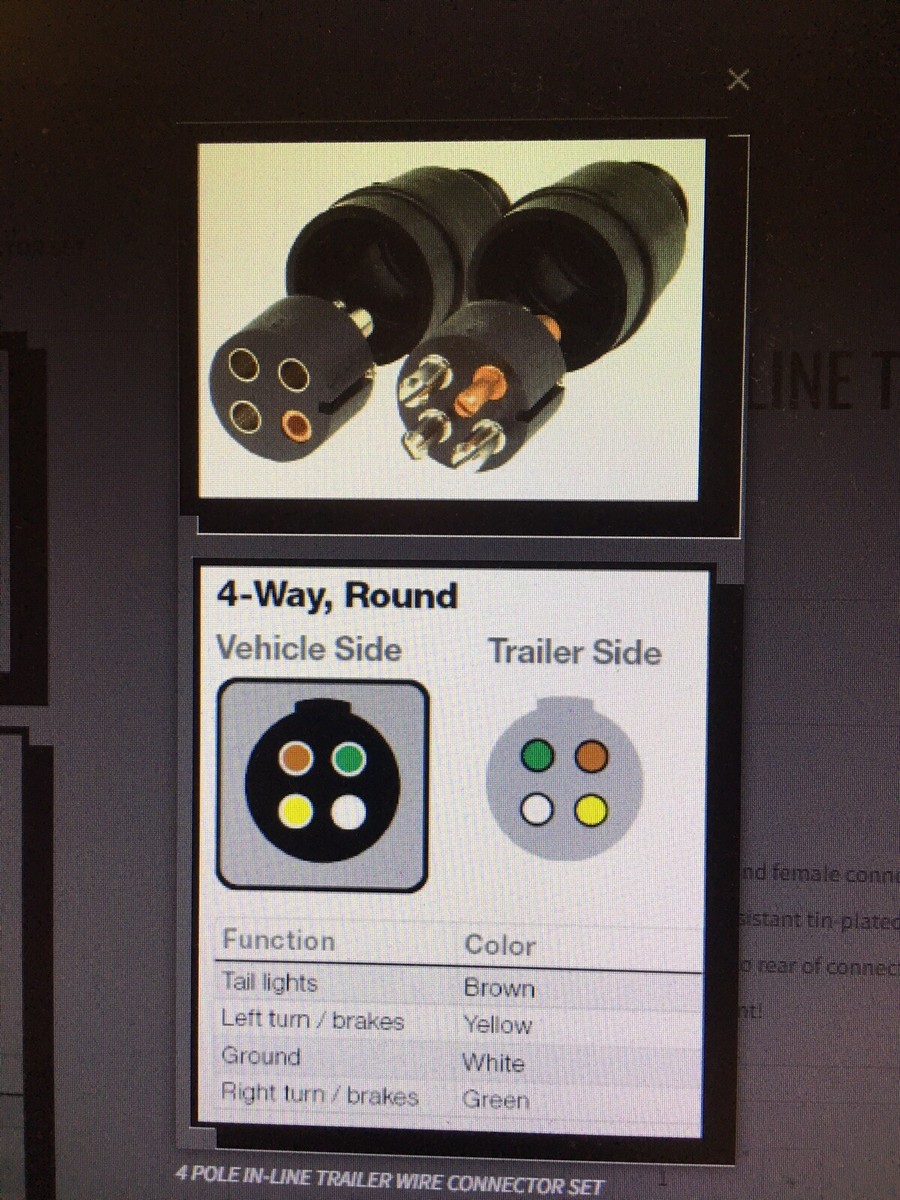 Name Of 4 Pin Round Trailer Plug