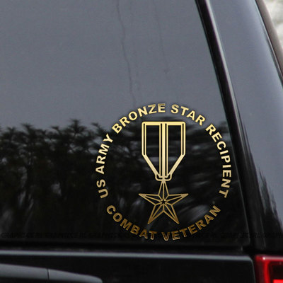 US Army Bronze Star Recipient Veteran Medal Vinyl Decal Sticker | eBay