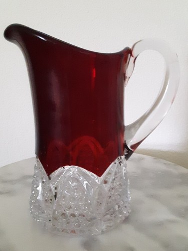 EAPG George Duncan & Sons No 39 Button Arches Ruby Stained Creamer | eBay