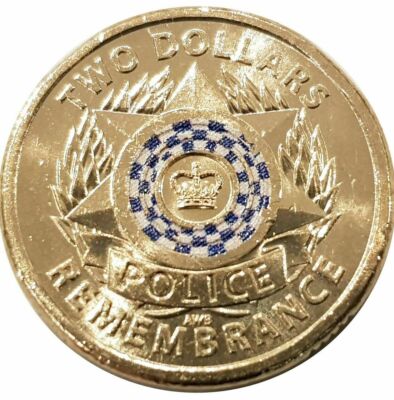 2019 $2 POLICE REMEMBRANCE Dollar Coloured Coin - UNC From Bag | eBay ...