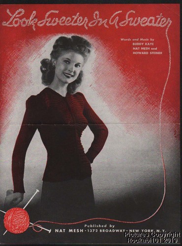 1945 Kay, Maille & Steiner Publicité Feuille Musique ( Look Sweeter en ...