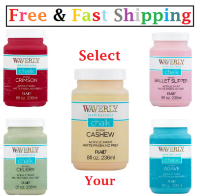 Waverly Inspirations Chalk Paint, Ultra Matte Crimson, 8 fl oz.Select ...