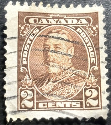 Canada Used Stamp - King George V Definitive, 1935 - Brown 2c, SG 342 ...