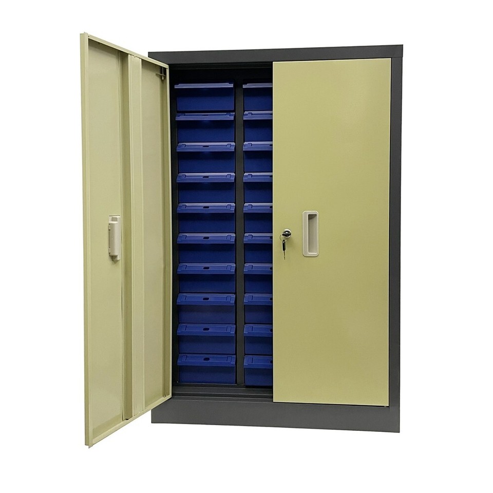 30 Large Drawers Metal Parts Storage Cabinet with Door Storage ...