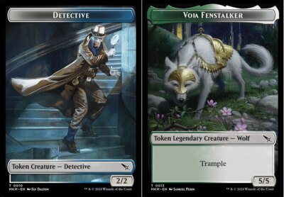 Detective (0010) // Voja Fernstalker (0013) Double-Sided Token - Foil ...
