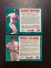 San Francisco Giants 1994 Post Baseball Cards LOT OF 2 BARRY BONDS WILL ...