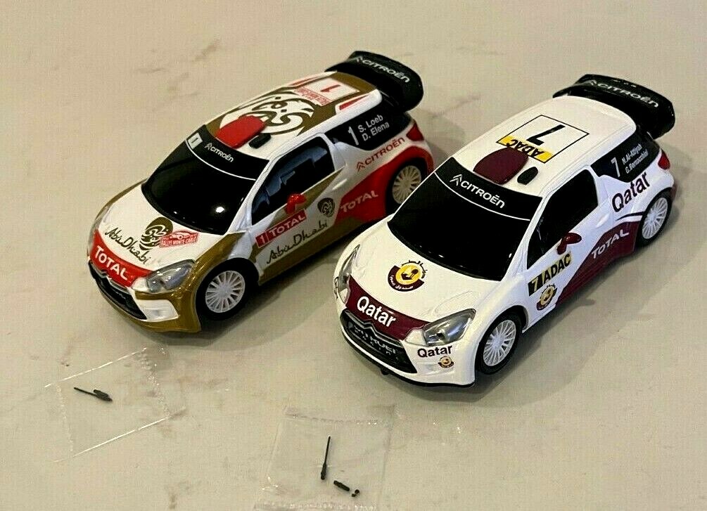 2pc SCX 1 32 Slot Car Rally CITROEN DS3 Abu WRC #1 Dhabi Racers Finally ...