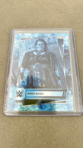 Piper Niven 2025 Topps Chrome WWE Frozen Fractor Subzero SSP -3/0 ...