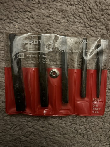 Vintage Proto 9500A 5pc Screw Extractor Set Very Clean | eBay