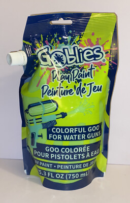 Goblies Play Paint Colorful Goo For Water Guns 25.3 FL Oz GREEN For ...