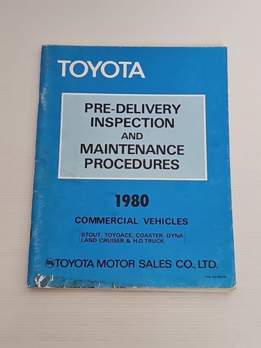 Toyota Commercial Pre Delivery Inspection & Maintenance Procedures ...