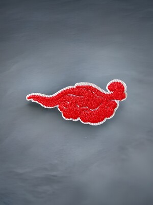 Akatsuki Cloud Embroidered Iron On Patch 2.25" x 1" FREE SHIPPING | eBay