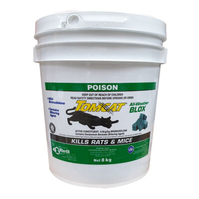Tomcat All-Weather Blox Rat Mouse Mice Wax Blocks Poision 8kg | eBay ...