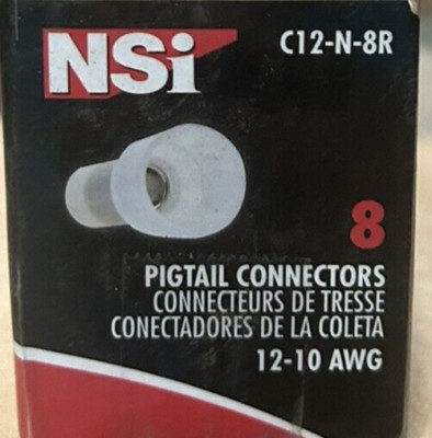 ⚡️(Pack of 8) NSI C12-N-8R Pigtail Connectors 12-10 AWG | eBay